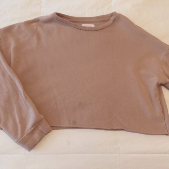Colsie | Tops | Colsie Mauve Cropped Sweatshirt | Poshmark